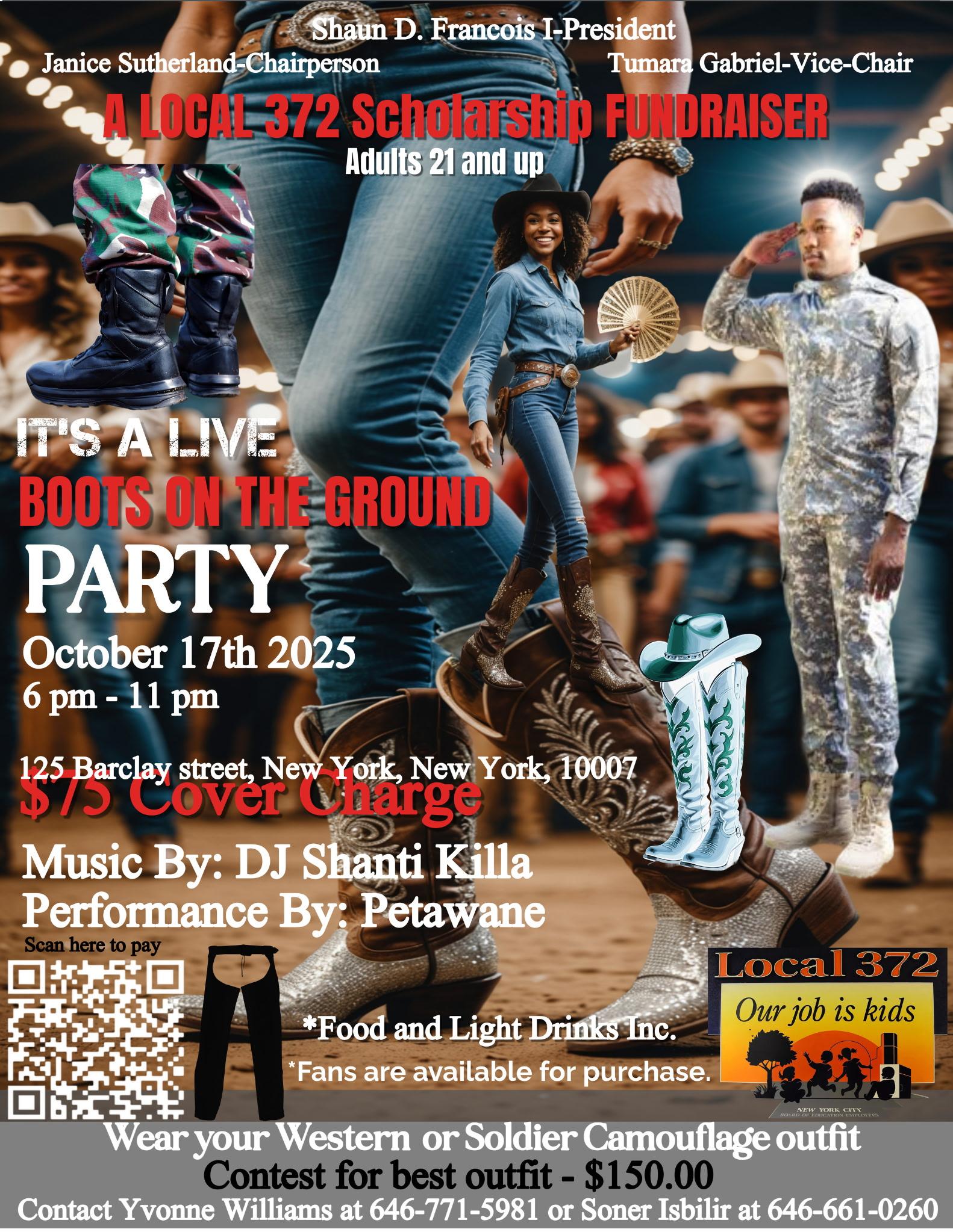 Local 372 Scholarship "Boots on the Ground" Party | Local 372, N.Y.C ...